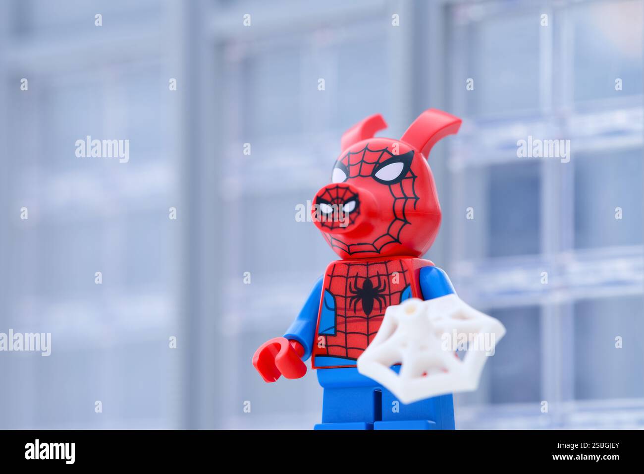 Tambov, Russian Federation - January 24, 2025 Lego Spider-Ham ...