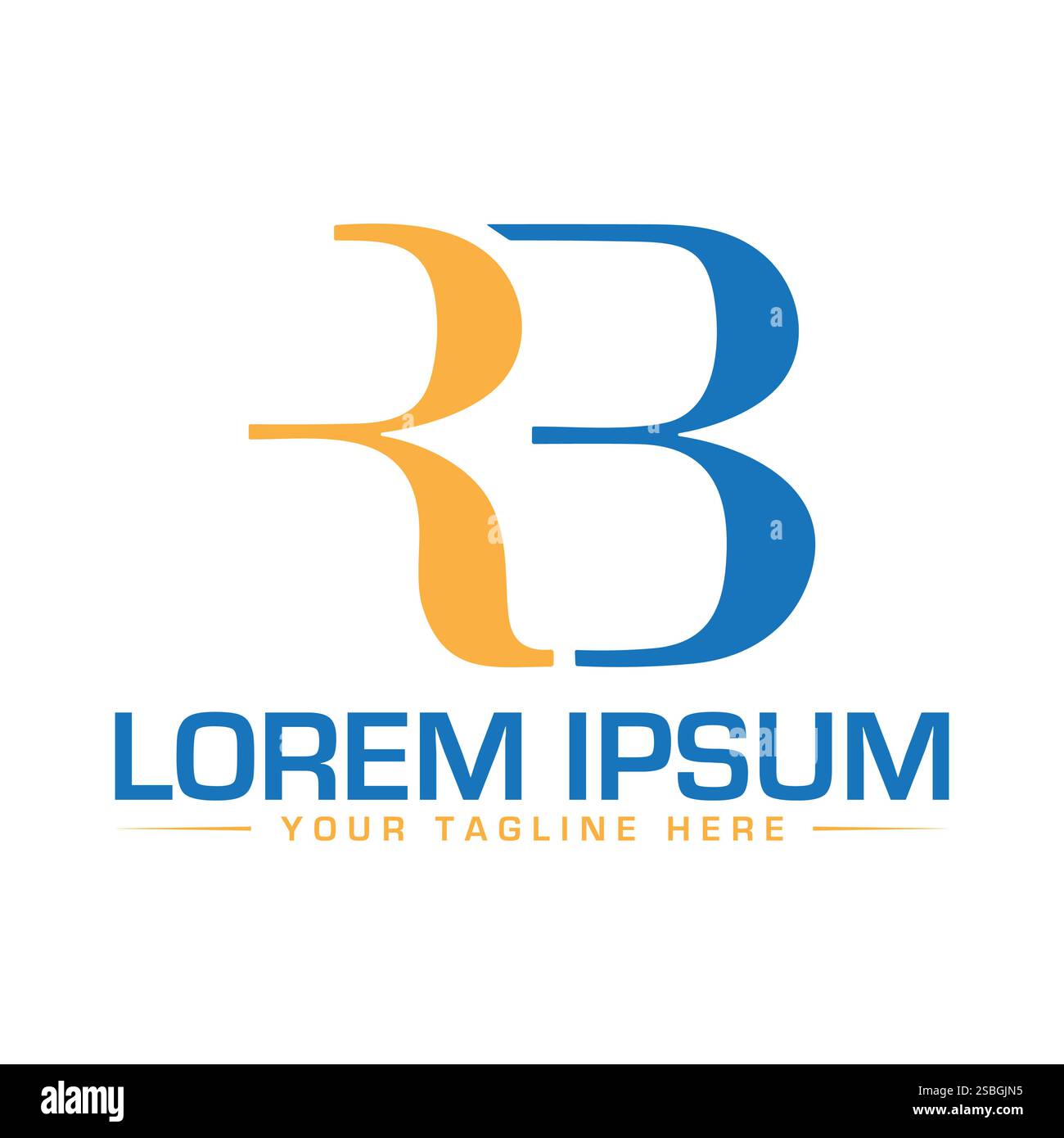 RB Logo Design Stock Vector Image & Art - Alamy