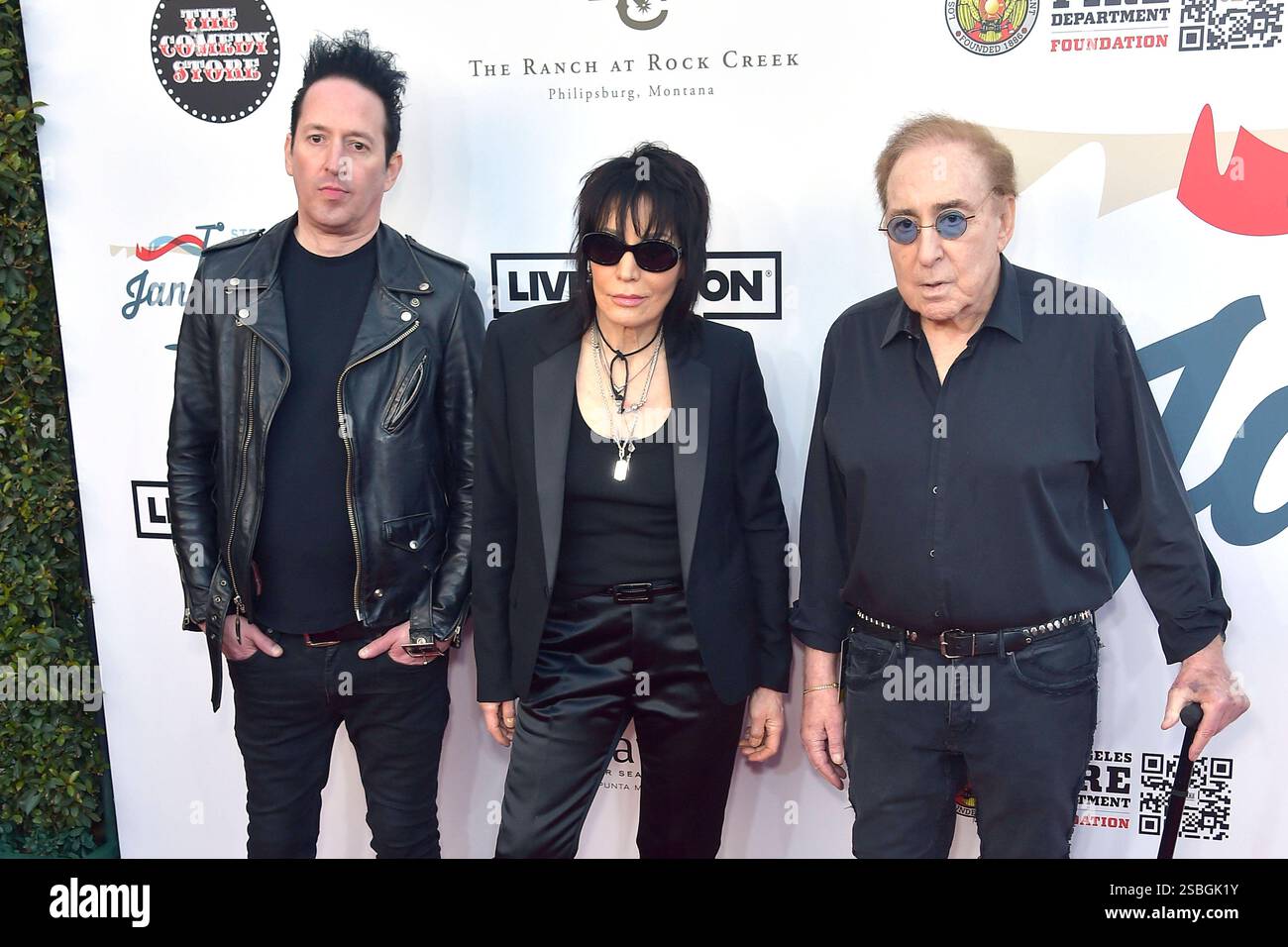 Dougie Needles, Joan Jett und Kenny Laguna bei Steven Tyler s Jam for ...
