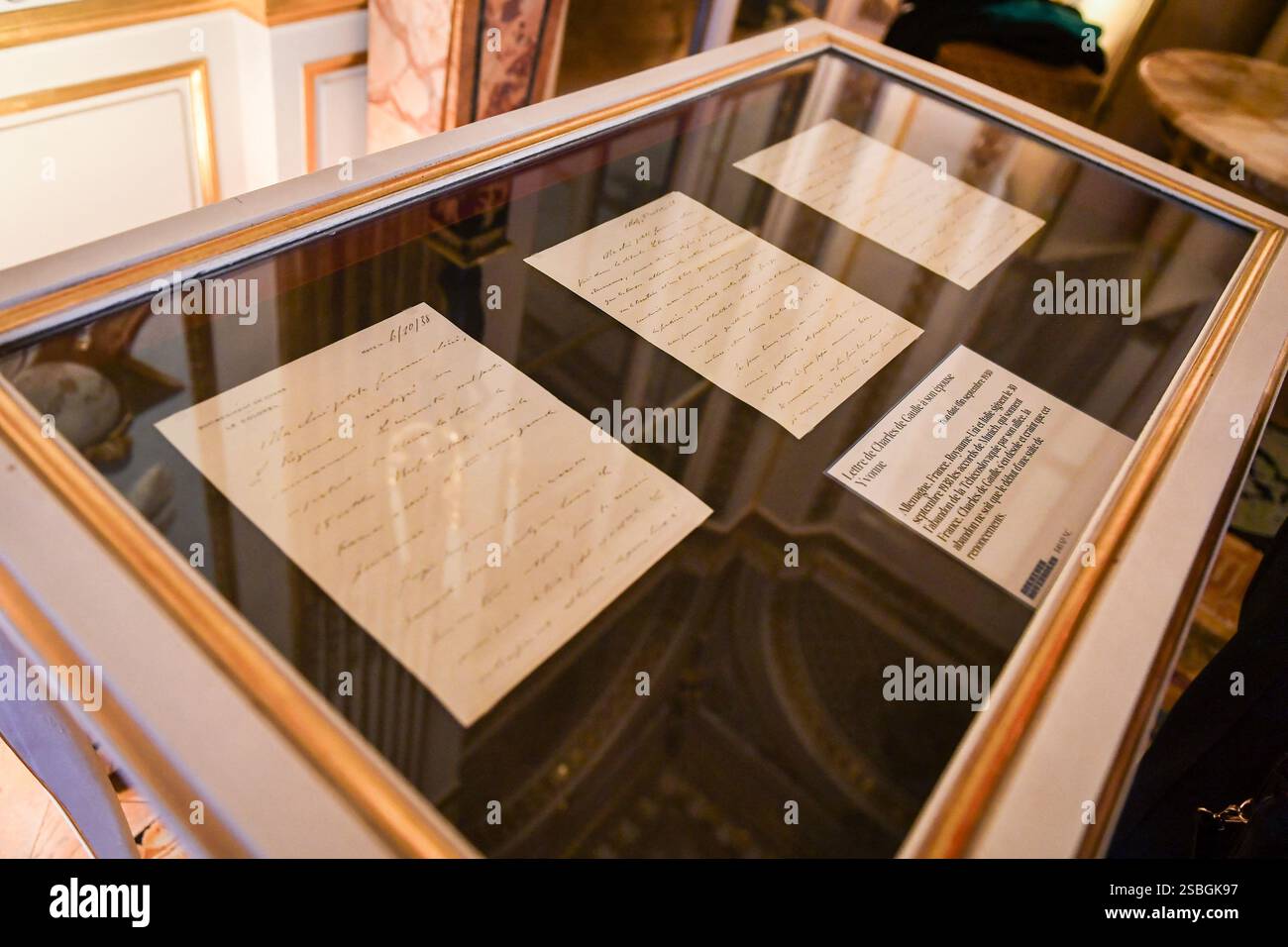 Paris, France. 03rd Feb, 2025. This photograph shows pieces of the ...