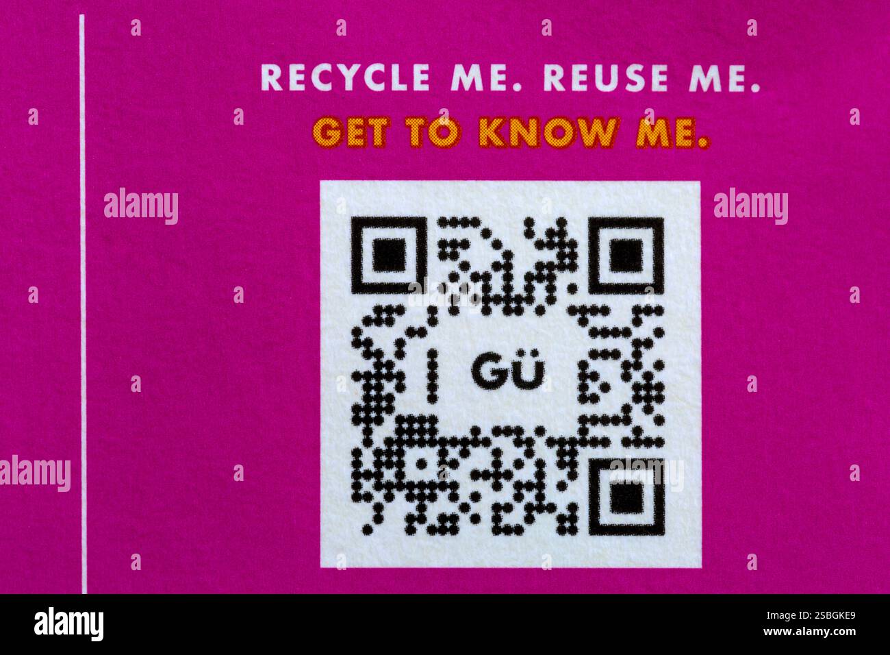 QR quick response code matrix barcode - recycle me reuse me get to know ...