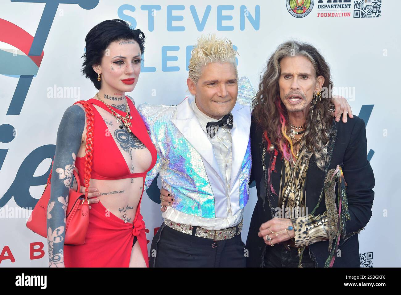 Adrien Skye, Corey Feldman und Steven Tyler bei Steven Tyler s Jam for ...