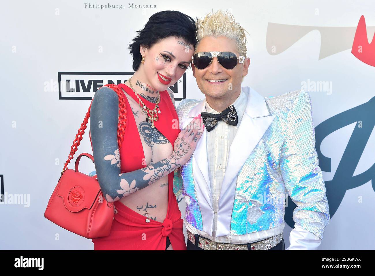 Adrien Skye und Corey Feldman bei Steven Tyler s Jam for Janie Grammy ...