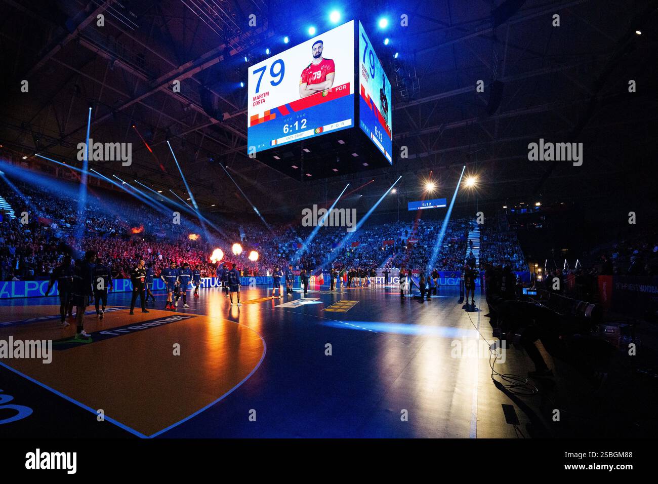 Oslo, Norway. 02nd Feb, 2025. The Unity Arena is ready for the 2025 IHF ...