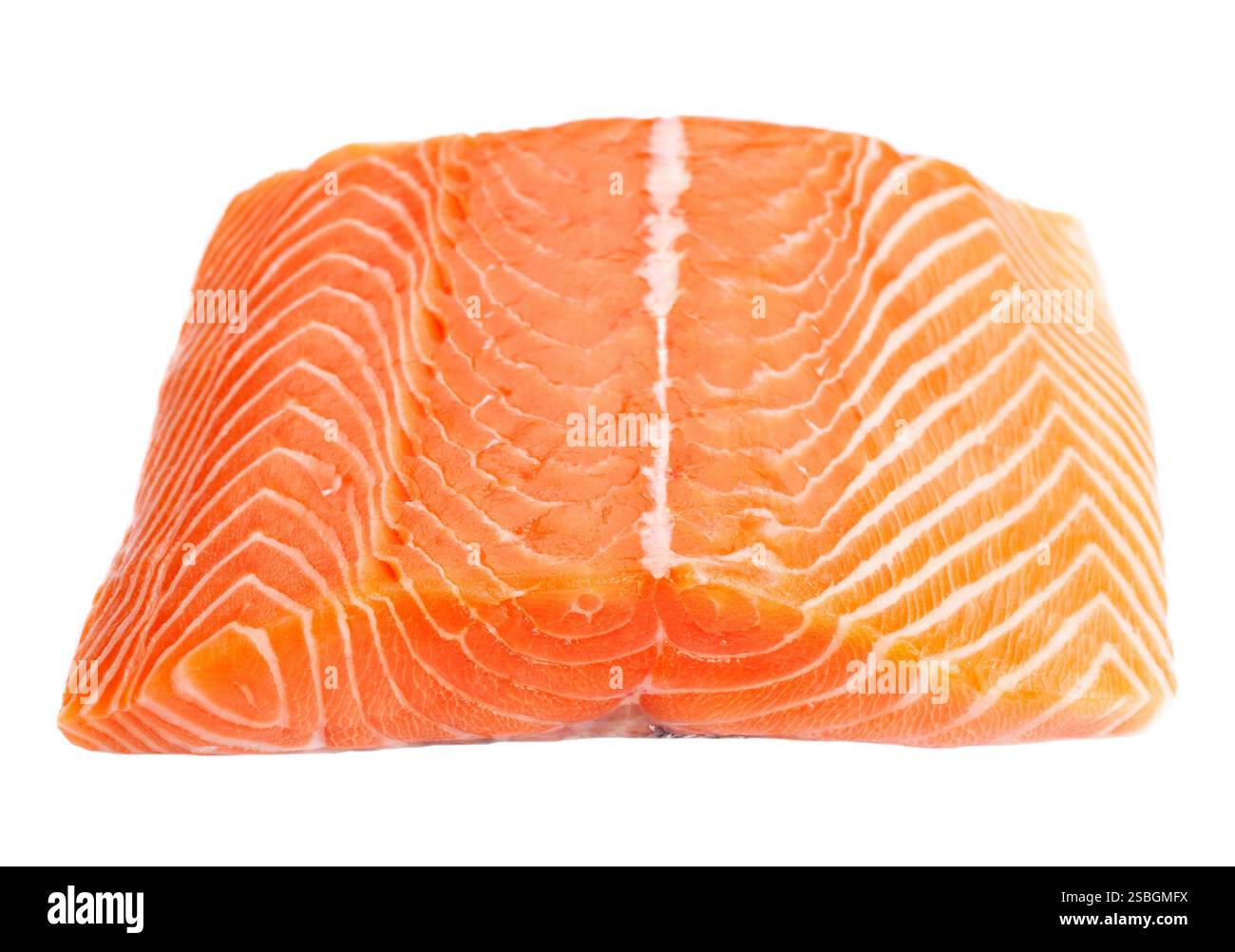 Fresh salmon fish isolated on white background Stock Photo - Alamy
