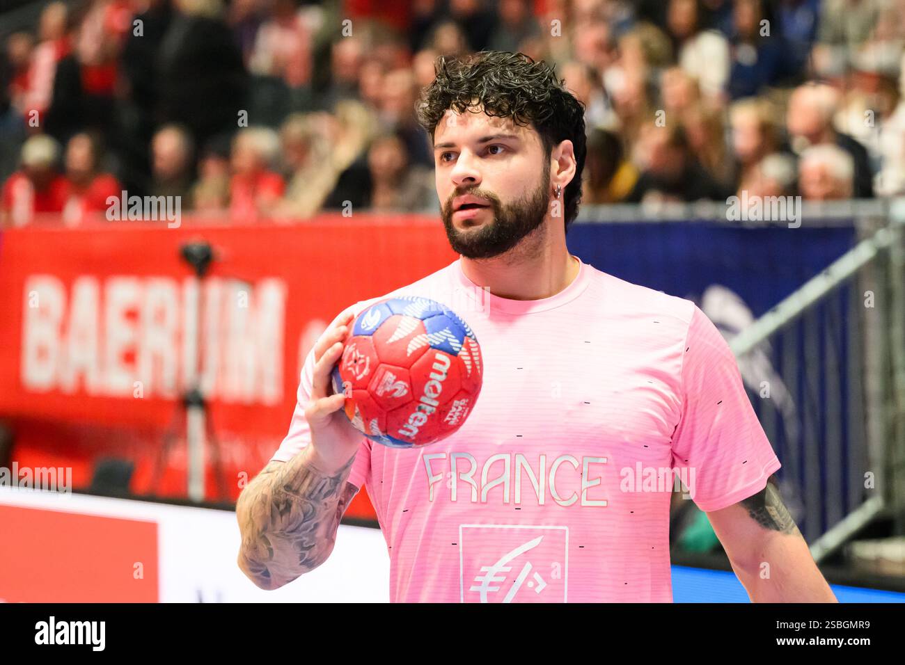 Oslo, Norway. 02nd Feb, 2025. Elohim Prandi of France is warming up for ...