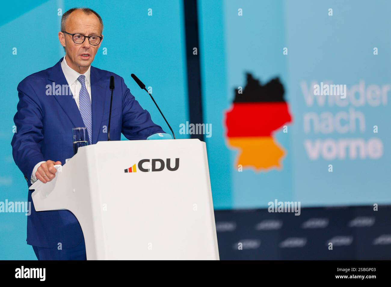 Friedrich Merz 37. Parteitag der CDU, am 03.02.2025 in Berlin, CityCube Berlin, Messedamm 26 ...