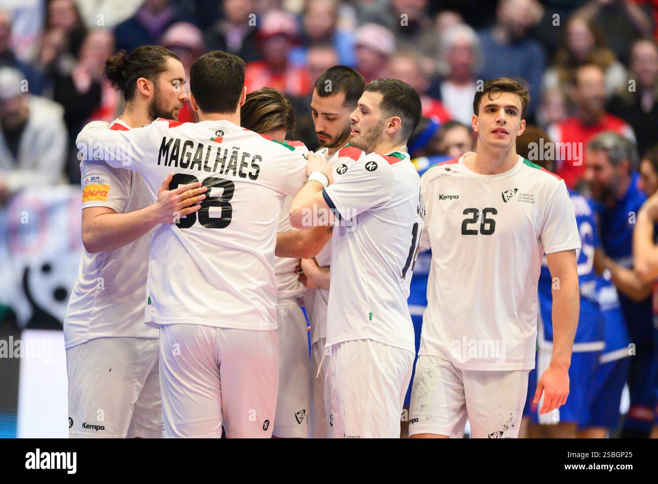 Oslo, Norway. 02nd Feb, 2025. The players of Portugal seen in the final ...