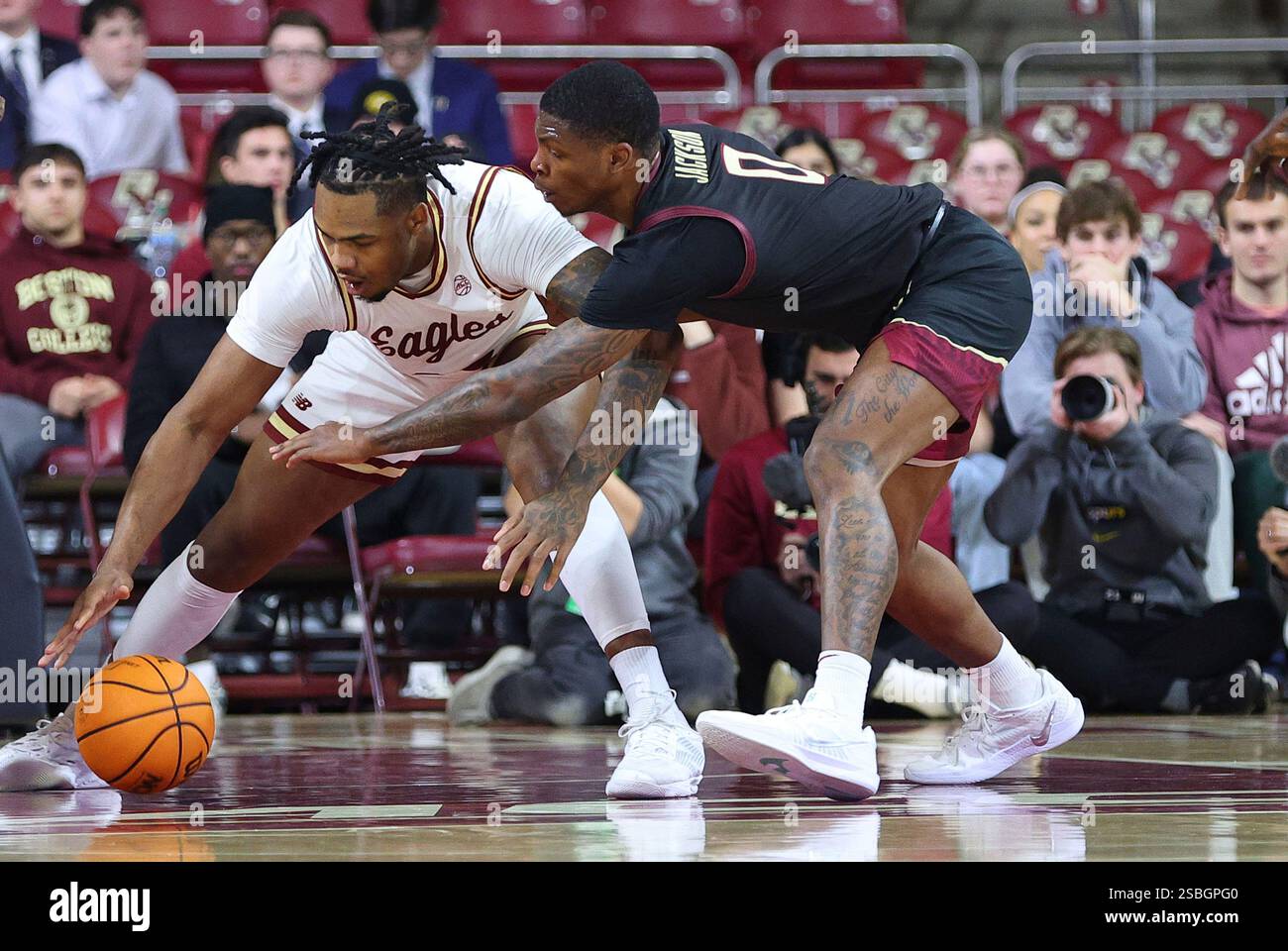CHESTNUT HILL, MA - FEBRUARY 01: Florida State Seminoles guard Chandler ...