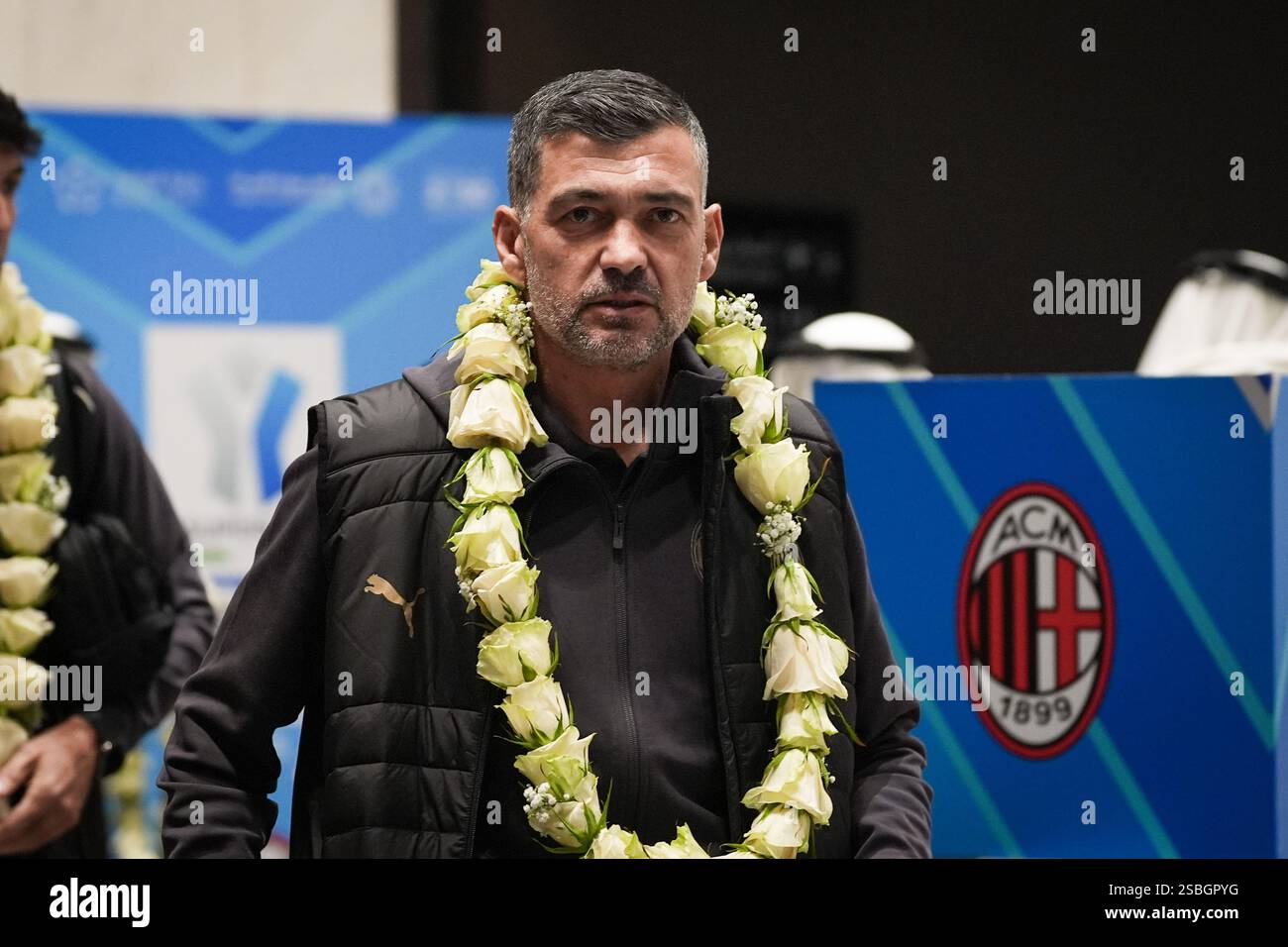 Milan's head coach Sergio Conceicao arrival at King Khalid ...