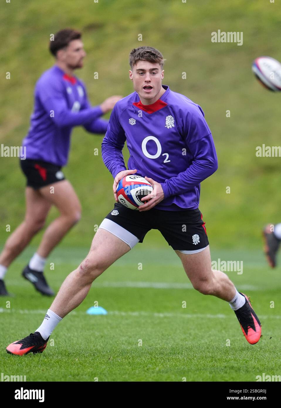 England's Tommy Freeman during a training session at the Honda England ...