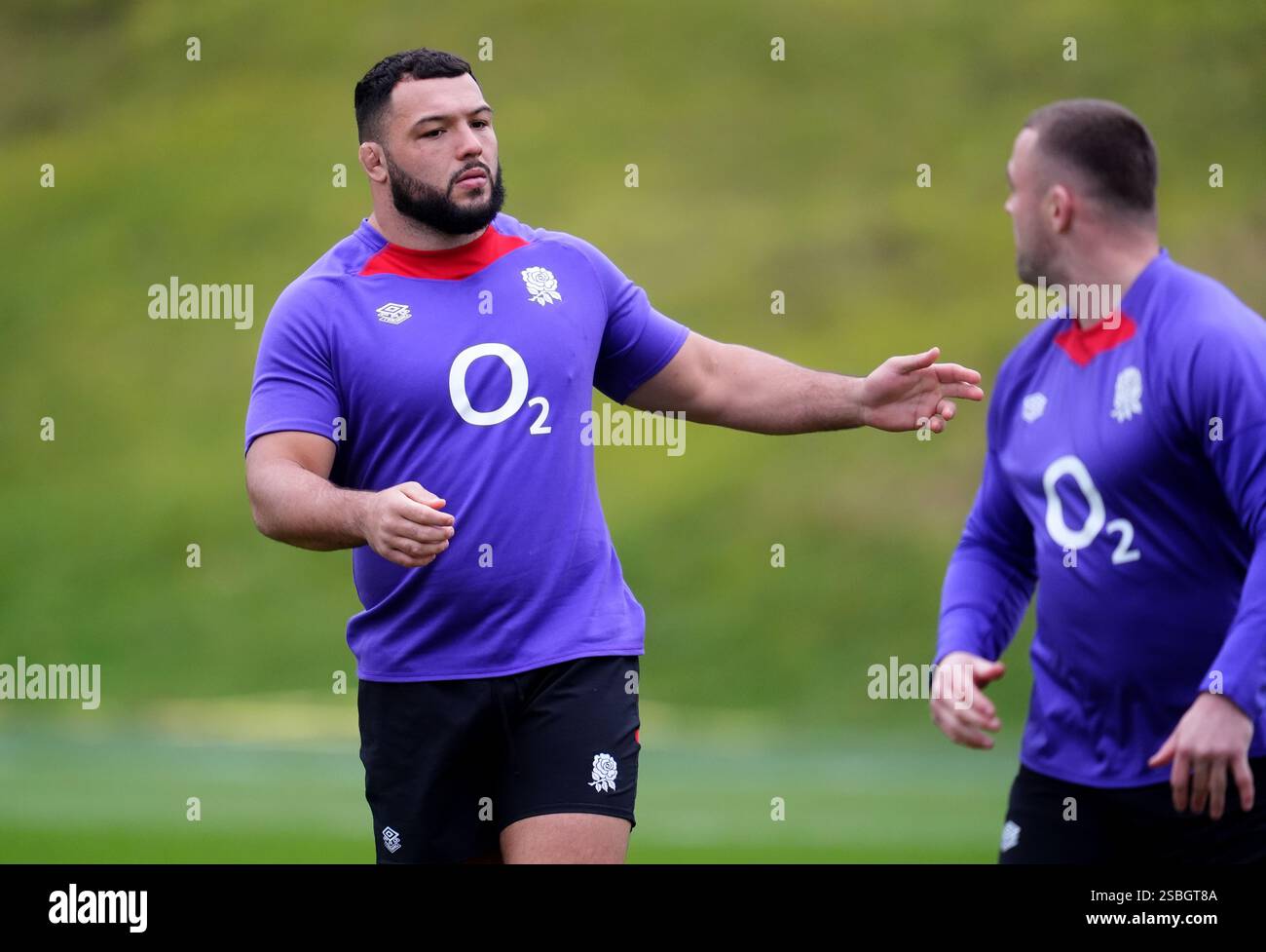 England's Ellis Genge during a training session at the Honda England ...