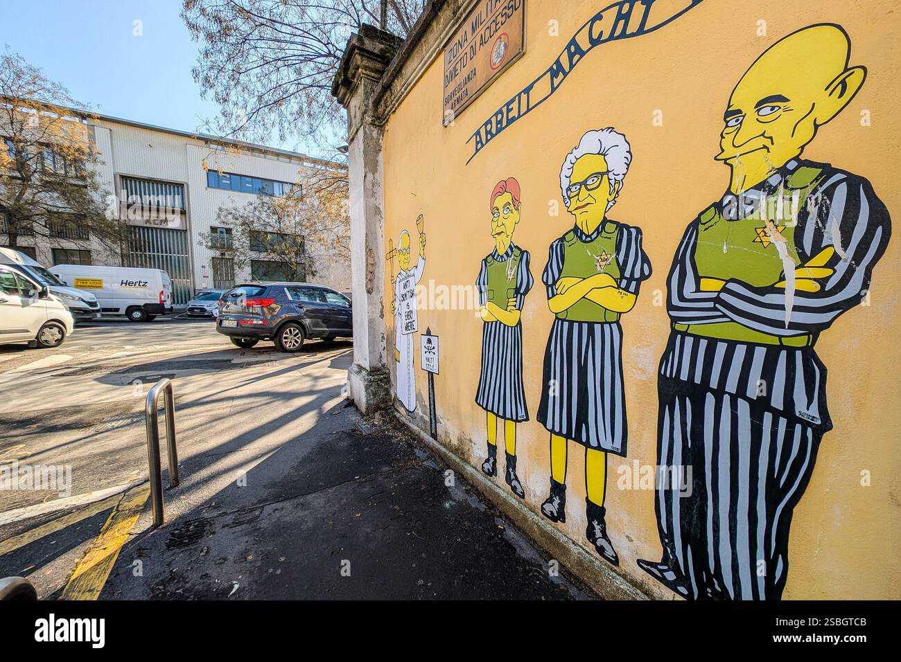 Vandalizzati i murales sulla Shoah dell’artista Palombo, raffiguranti ...