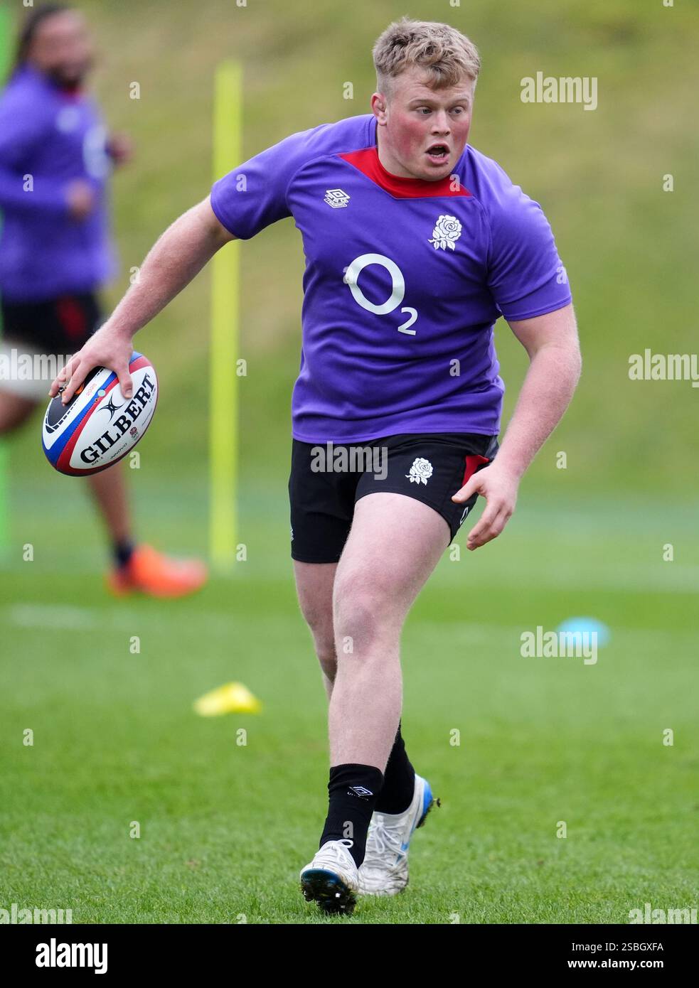 England's Fin Baxter during a training session at the Honda England ...