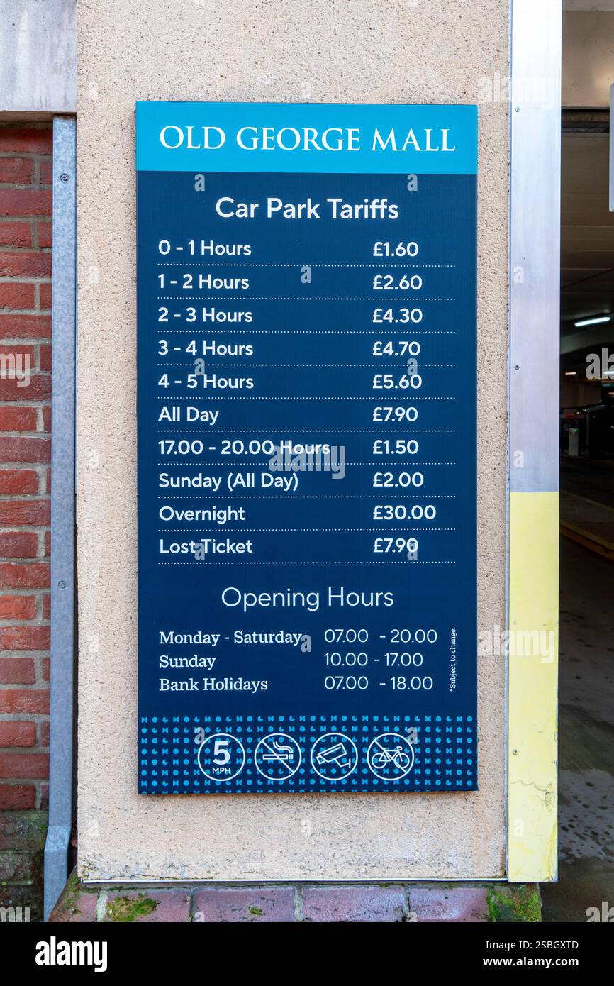 Car parking charges Stock Photo - Alamy