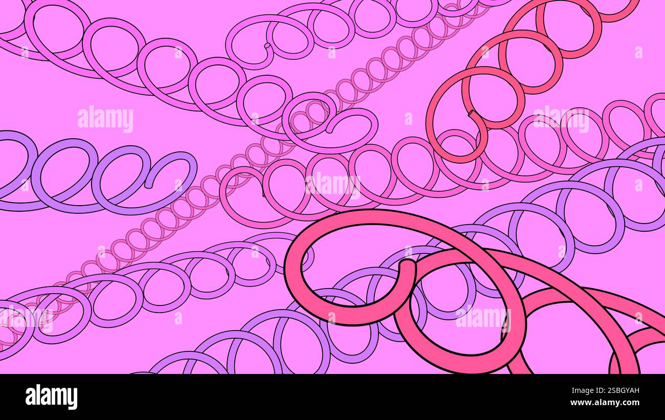 abstract colorful wallpaper design with curls and loops Stock Photo - Alamy