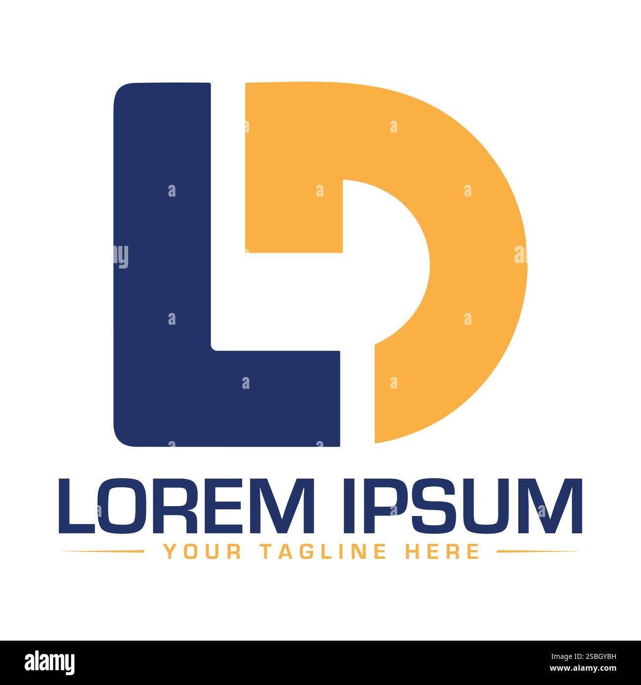 LD Logo Design, Letter Logo Stock Vector Image & Art - Alamy