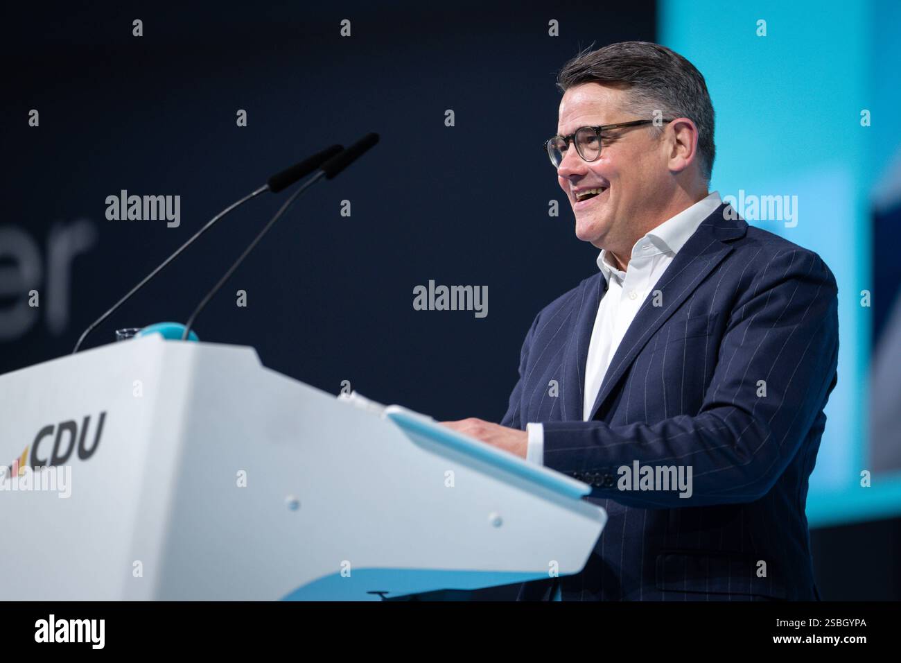 37.Bundesparteitag der CDU Deutschlands Boris Rhein, Ministerpraesident von Hessen bei seiner ...