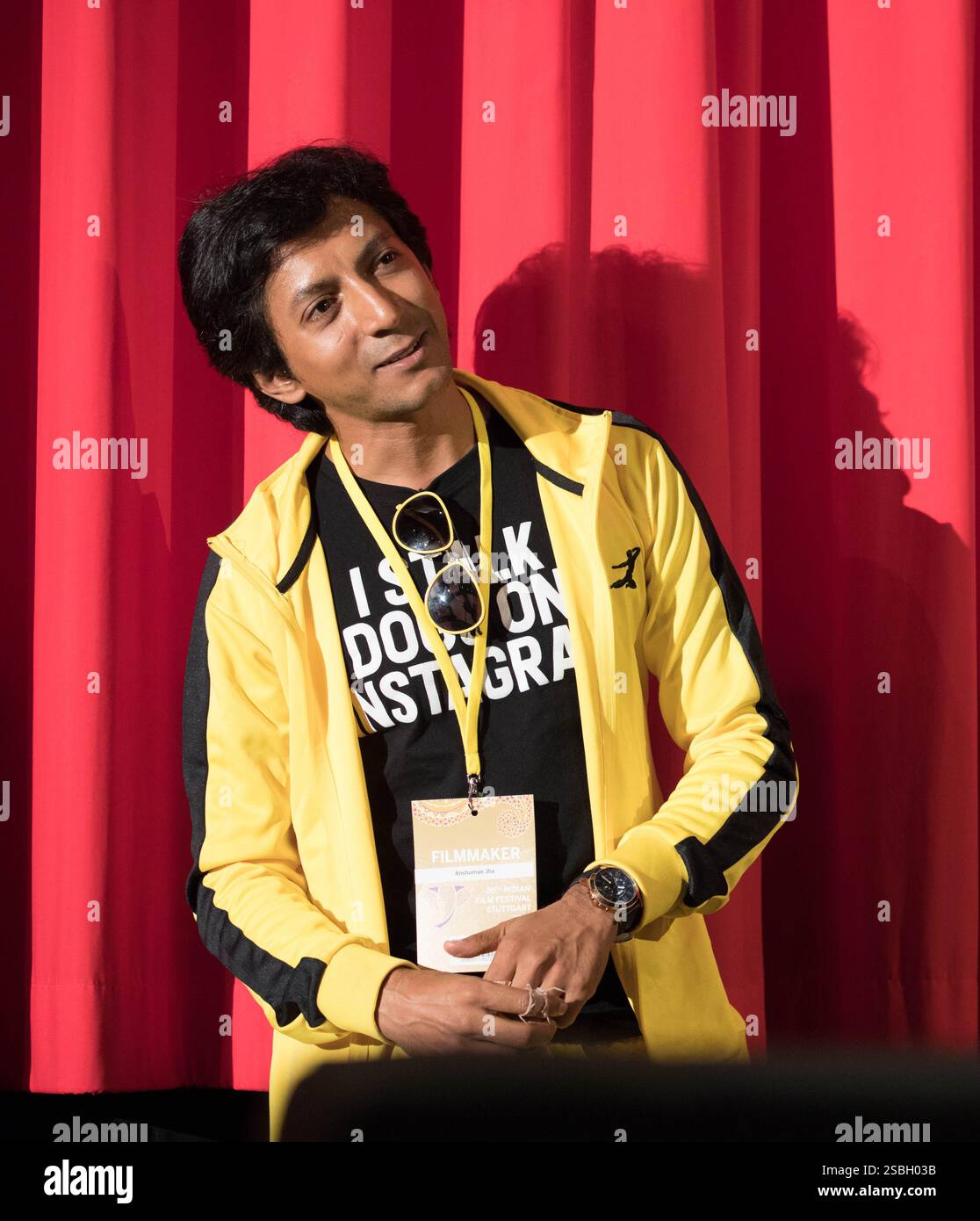 Indian actor Anshuman Jha (LSD) at a screening of his action venture ...