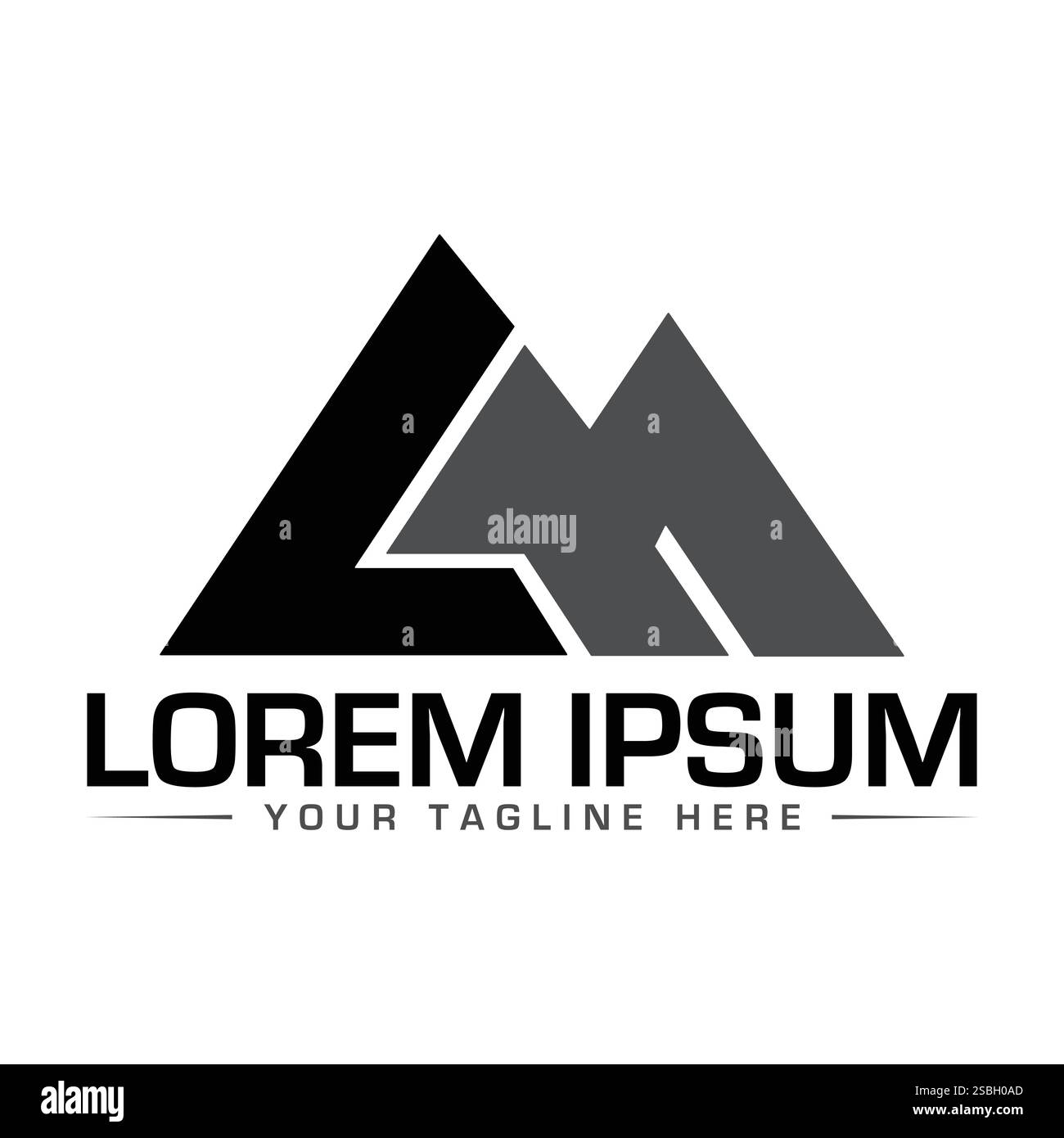 LM Letter Logo Design Stock Vector Image & Art - Alamy