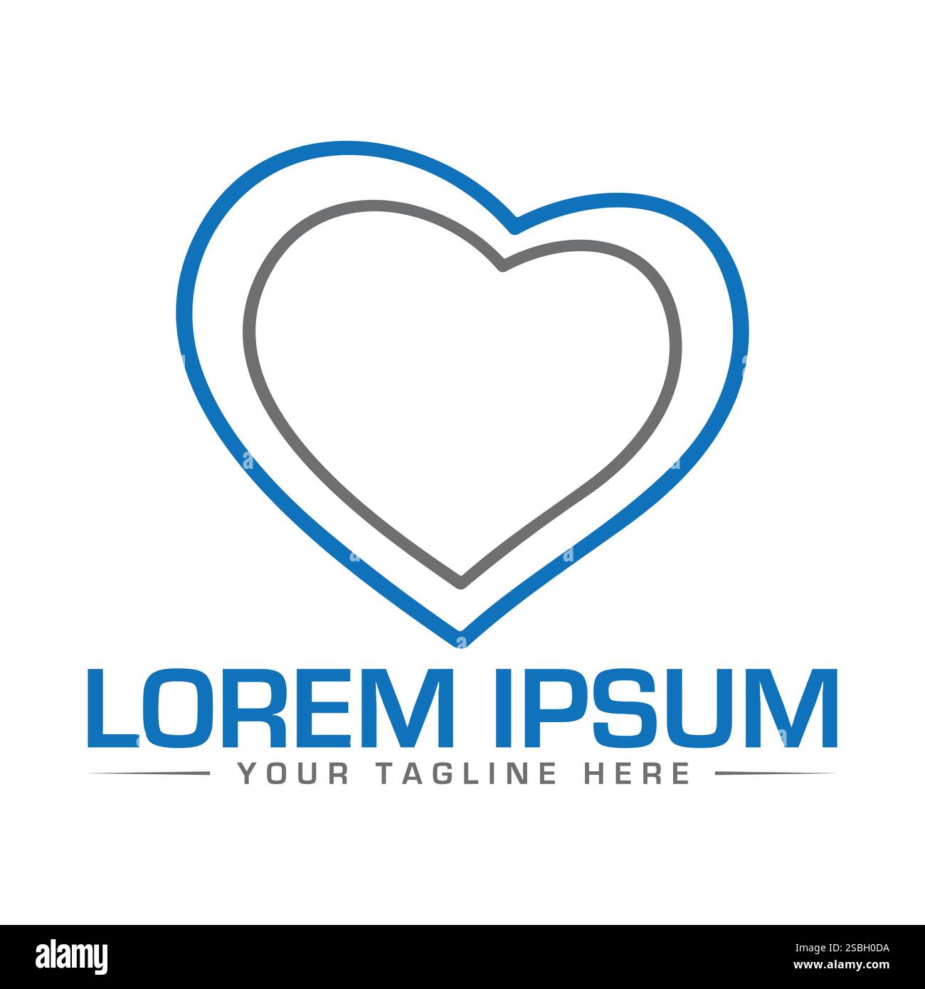 Heart shape Logo Design, Love Logo Design Stock Vector Image & Art - Alamy