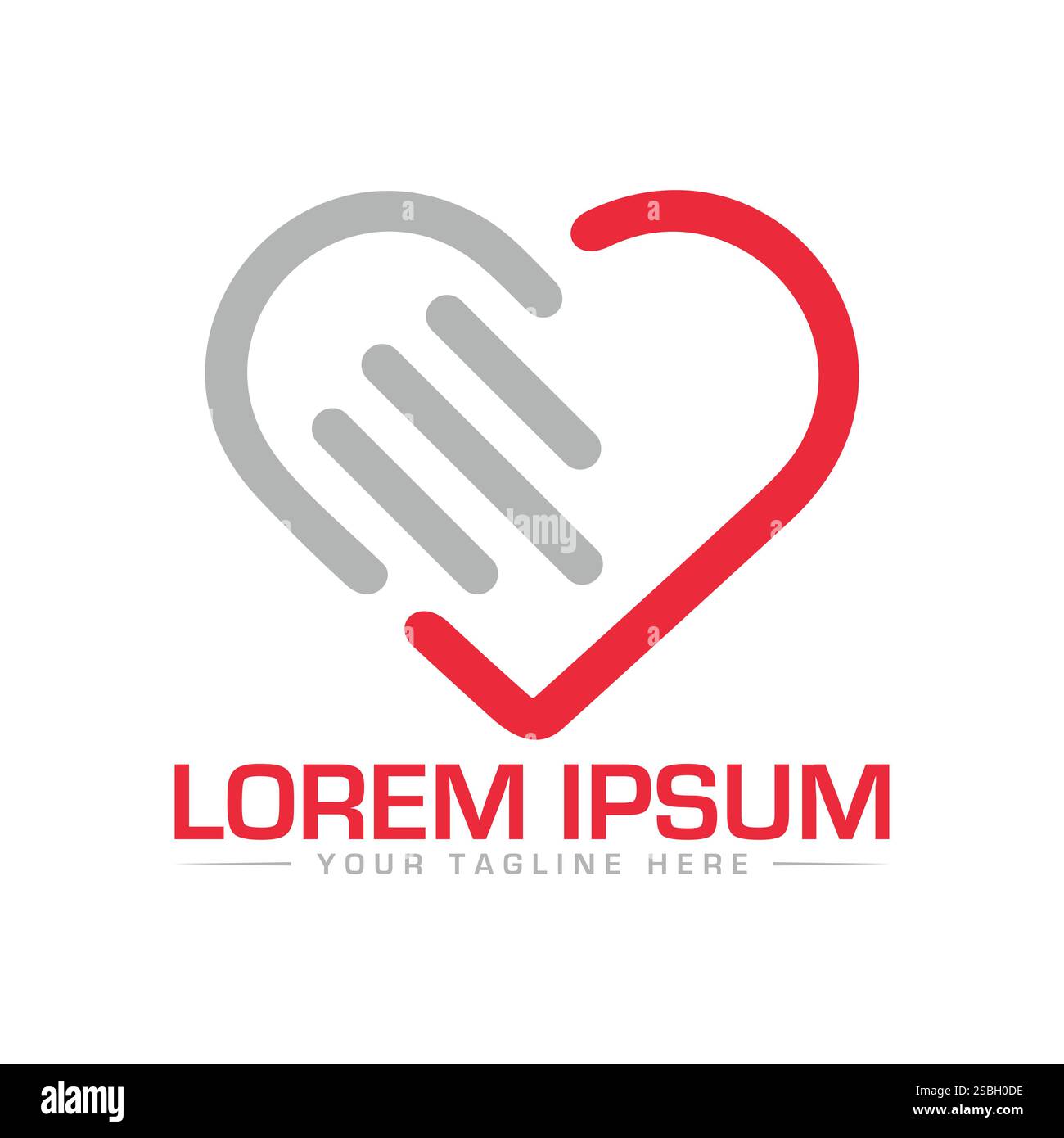 Heart shape Logo Design, Love Logo Design Stock Vector Image & Art - Alamy