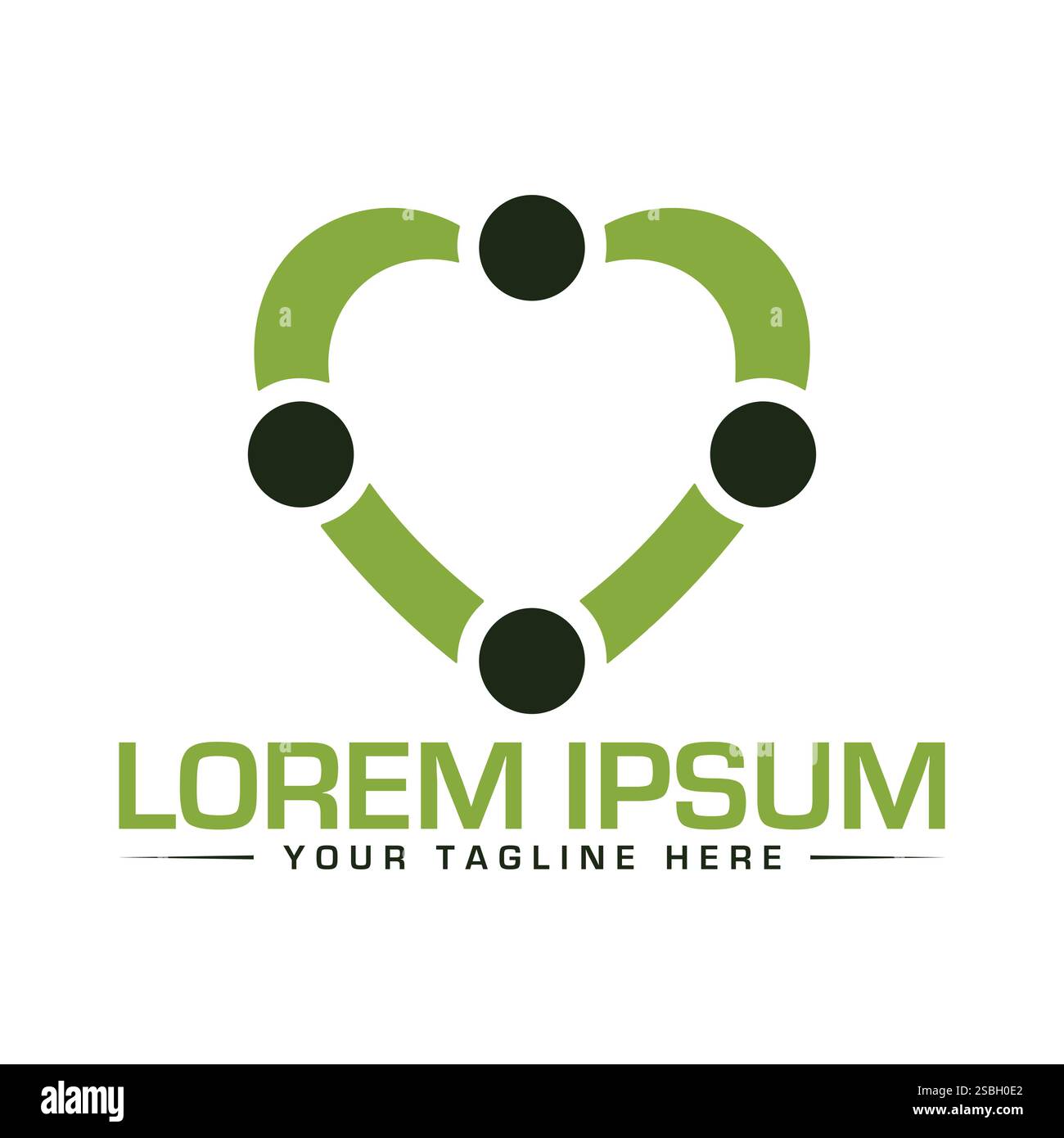 Heart shape Logo Design, Love Logo Design Stock Vector Image & Art - Alamy