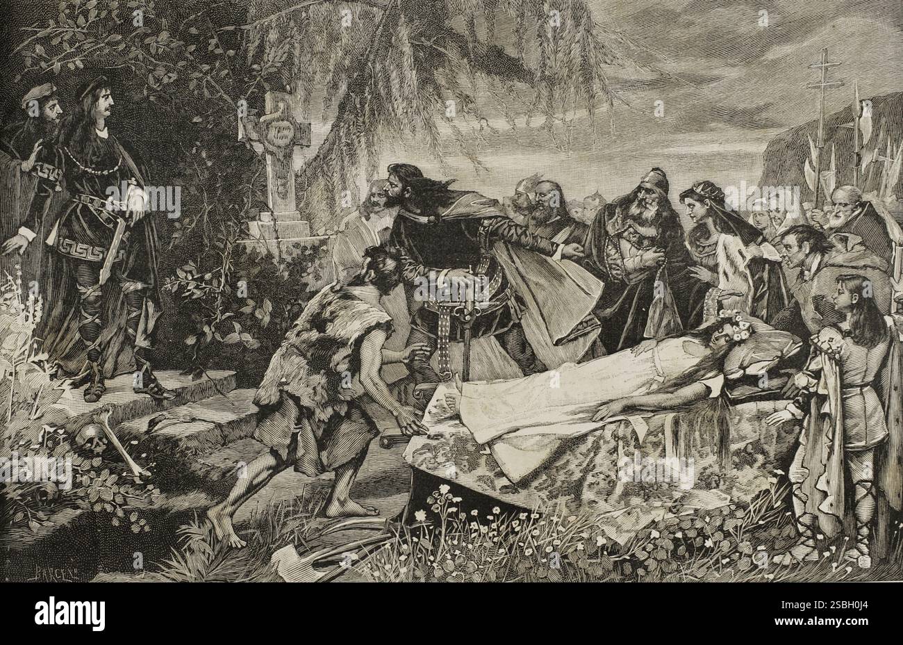 Ophelia. Fictitious character from the play "Hamlet" by William ...