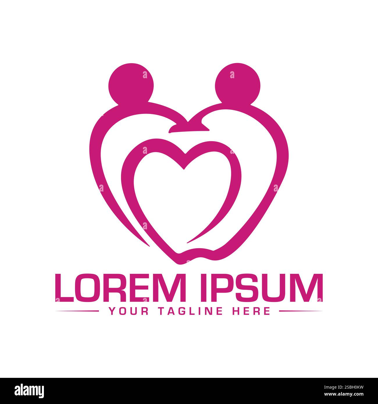 Heart shape Logo Design, Love Logo Design Stock Vector Image & Art - Alamy