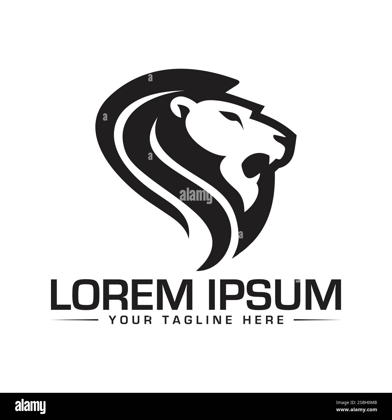 Lion Logo Design Stock Vector Image & Art - Alamy