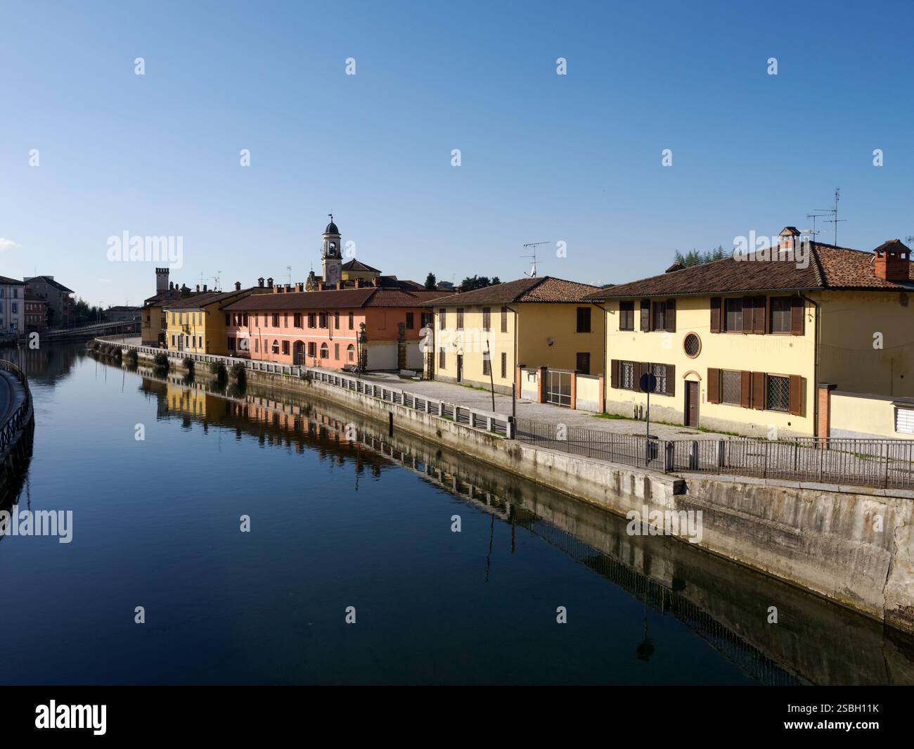Gaggiano, historic town along the Naviglio Grande, Milan, Lombardy ...