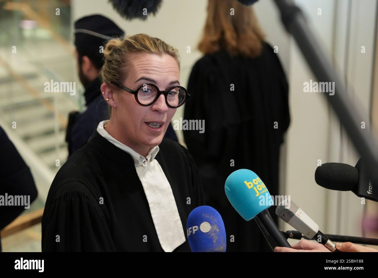 Fanny Colin, lawyer of French filmmaker Christophe Ruggia, speaks to ...
