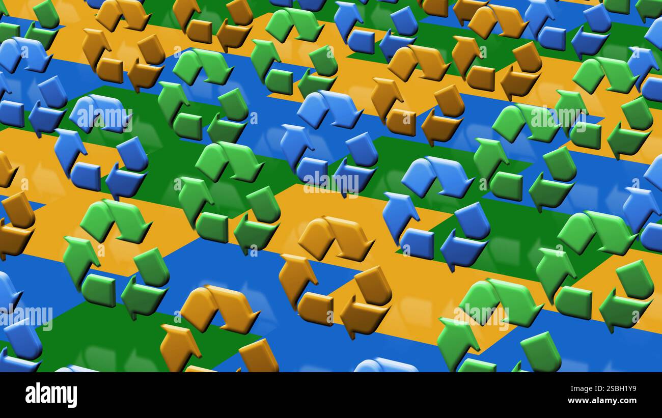 Recycling ecology environment and waste segregation multiply symbol ...