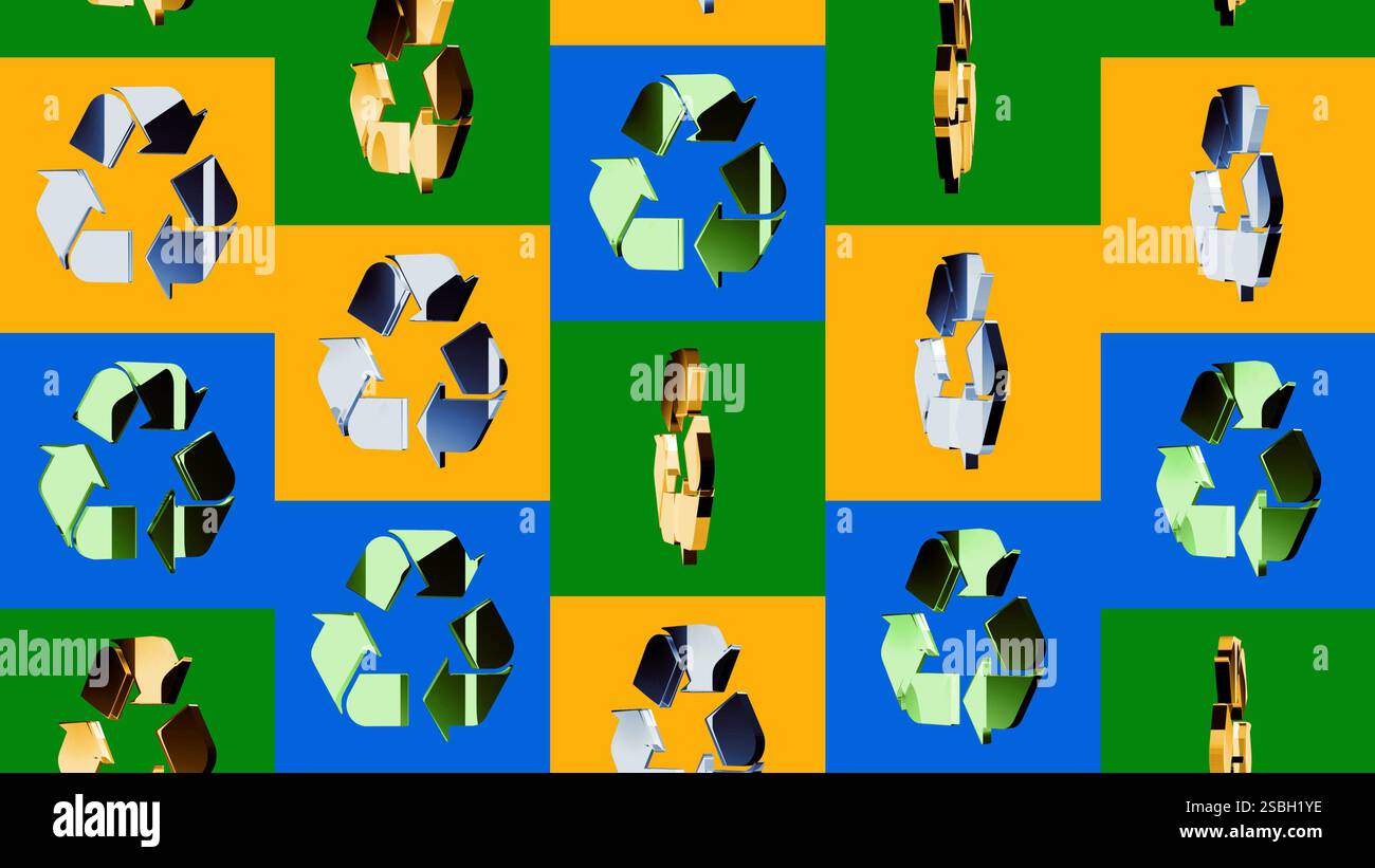 Recycling ecology environment and waste segregation multiply symbol ...