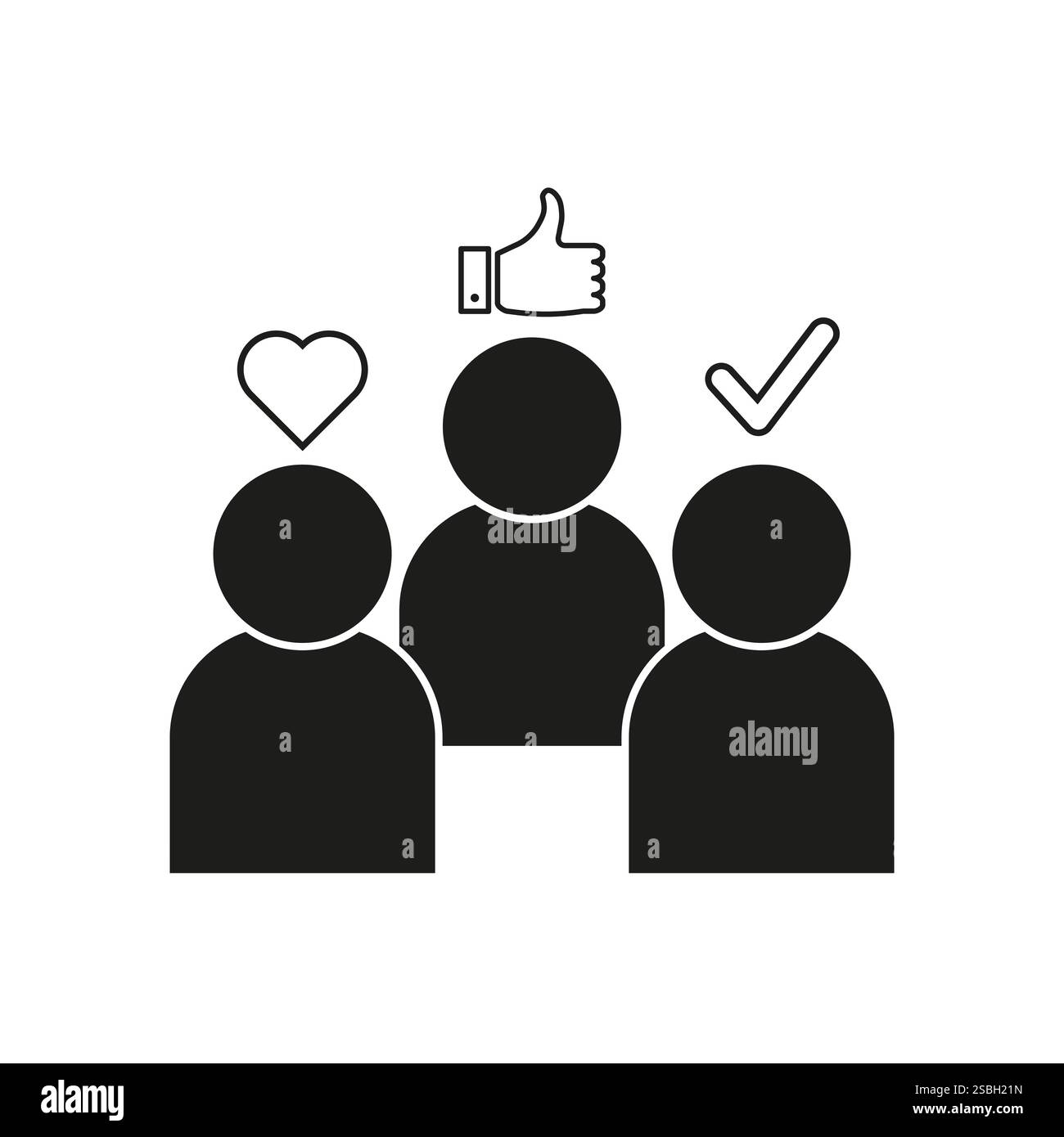 People group icon. Social interaction symbol. Community engagement ...