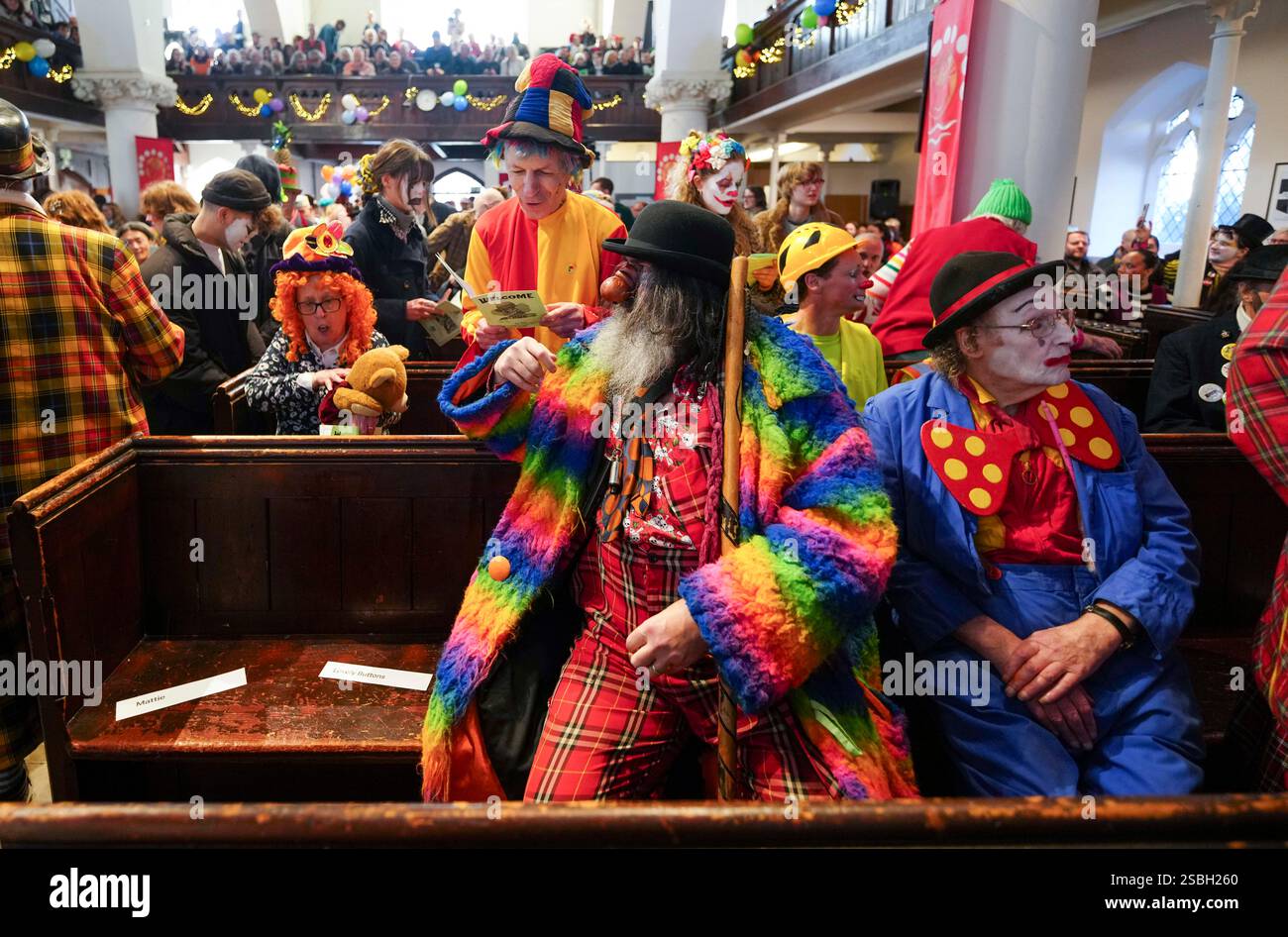 The annual Clowns Service at Trinity Saints in East London. Since 1946 ...