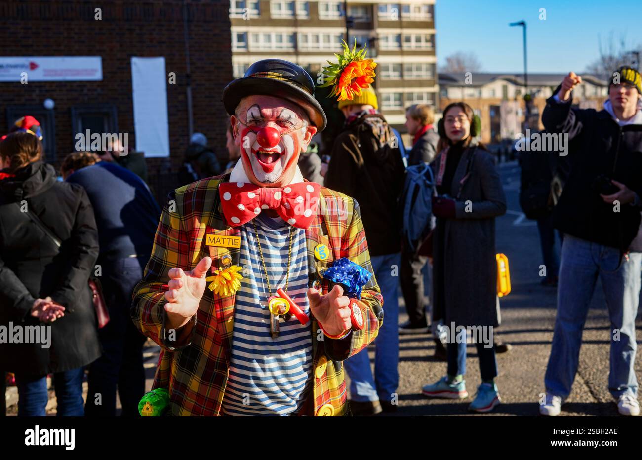 The annual Clowns Service at Trinity Saints in East London. Since 1946 ...