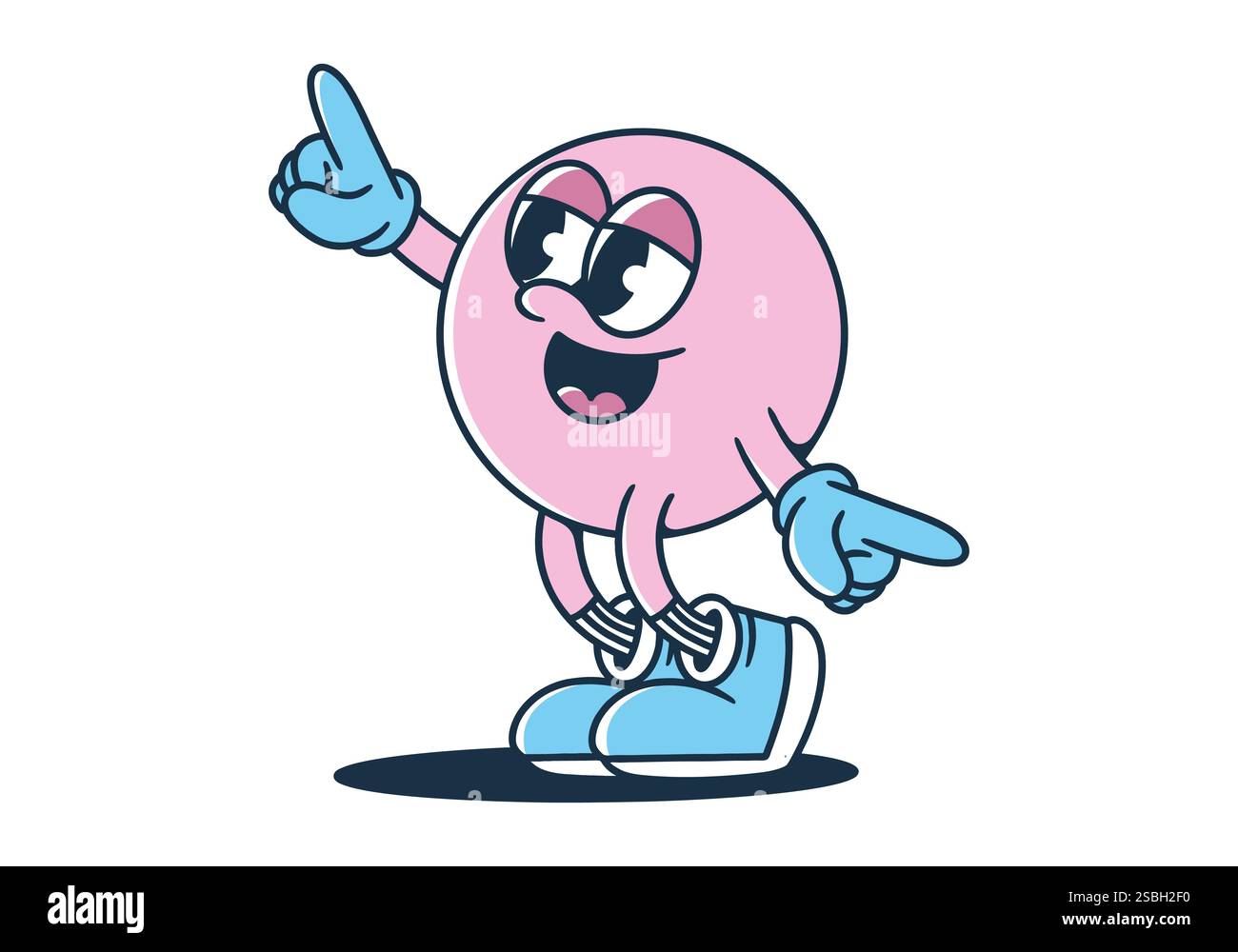 Cute dancer mascot character in pink colors Stock Vector Image & Art ...