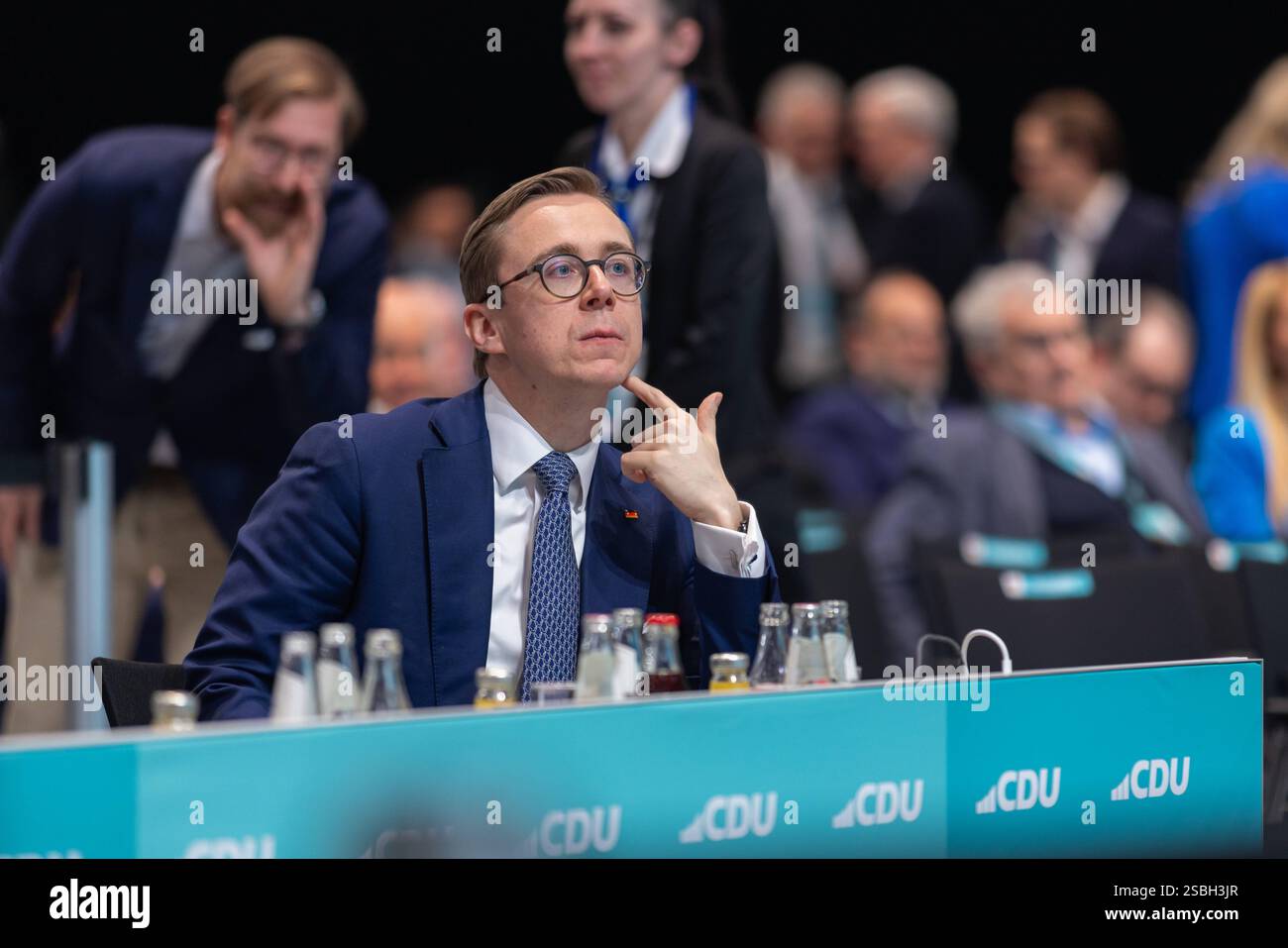 37. Parteitag der CDU Deutschlands Deutschland, CityCube Berlin den 03.02.2025: MdB Philipp ...