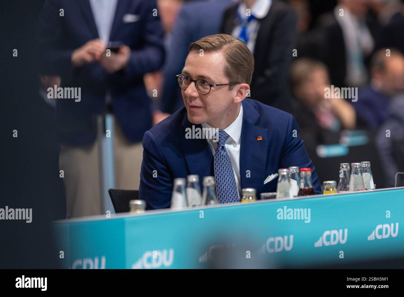 37. Parteitag der CDU Deutschlands Deutschland, CityCube Berlin den 03.02.2025: MdB Philipp ...