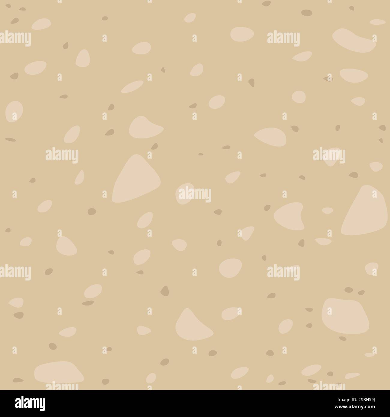 Seamless Beige Terrazzo Background With Abstract Stone Patterns Stock ...