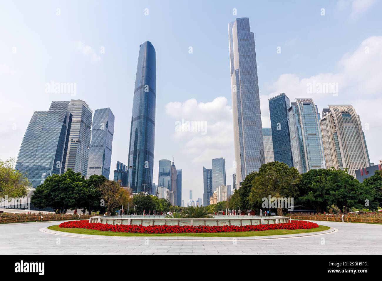 Guangzhou skyline Canton cityscape with skyscrapers in downtown in ...