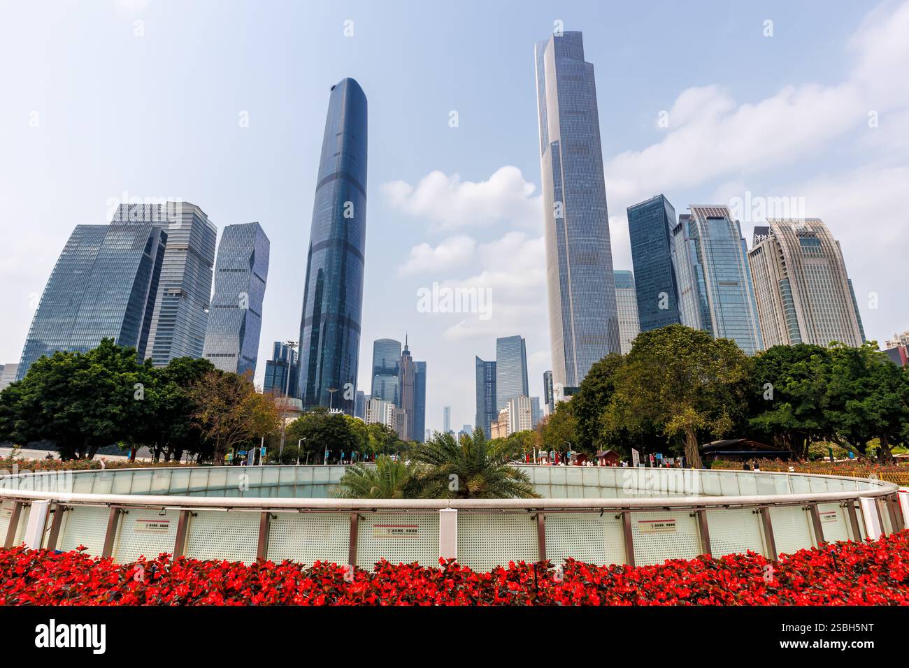 Guangzhou skyline Canton cityscape with skyscrapers in downtown in ...