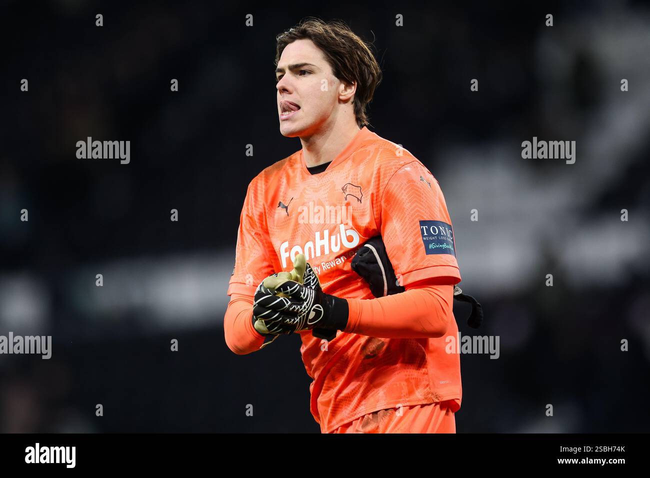 Derby County goalkeeper Jacob Widell Zetterstrom after the Sky Bet ...
