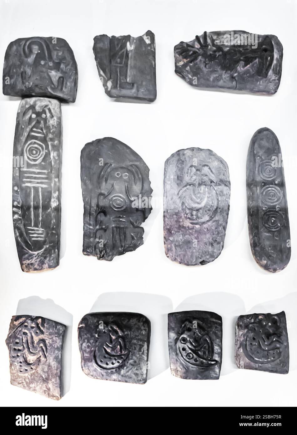 Figured ritual stone plaque-chlorite from Epi-Paleolithic, Neolithic A ...