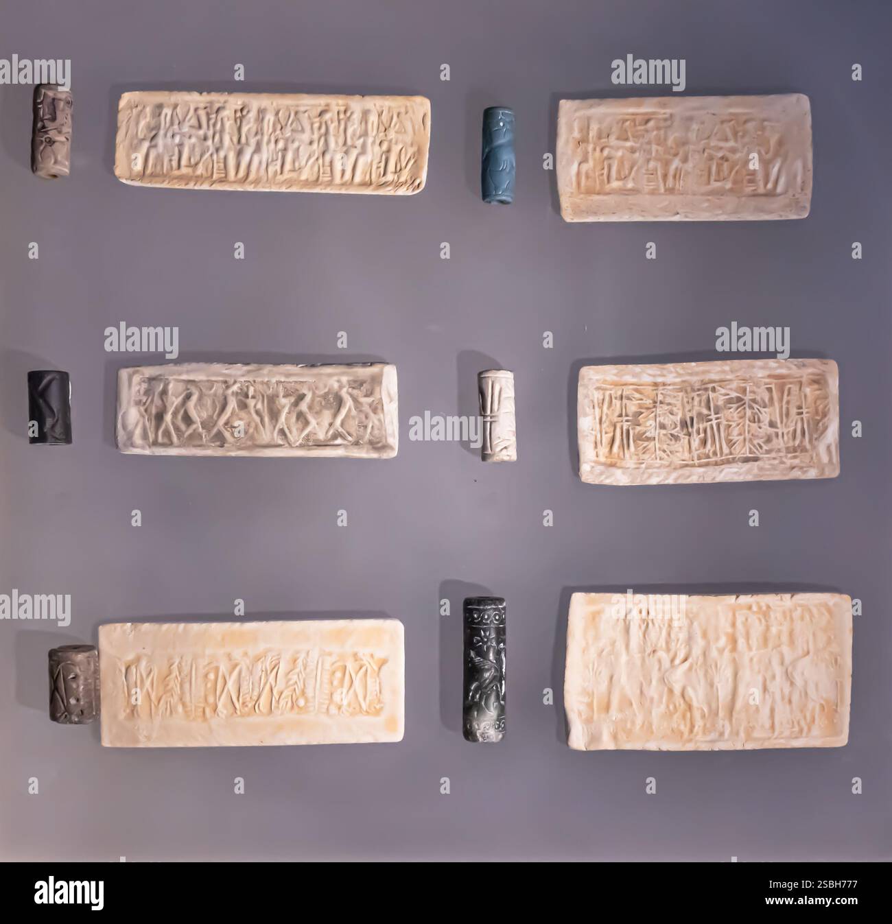 Cylinder seals and stamps, Mitanni and Assyria, 2000 - 600 century B.C ...