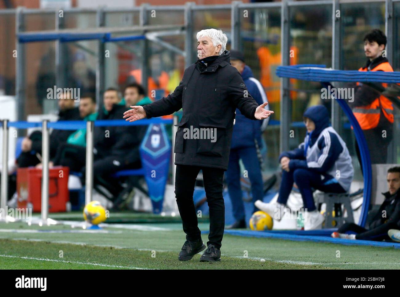 COMO, ITALY - JANUARY 25: Gian Piero Gasperini head coach of Atalanta ...