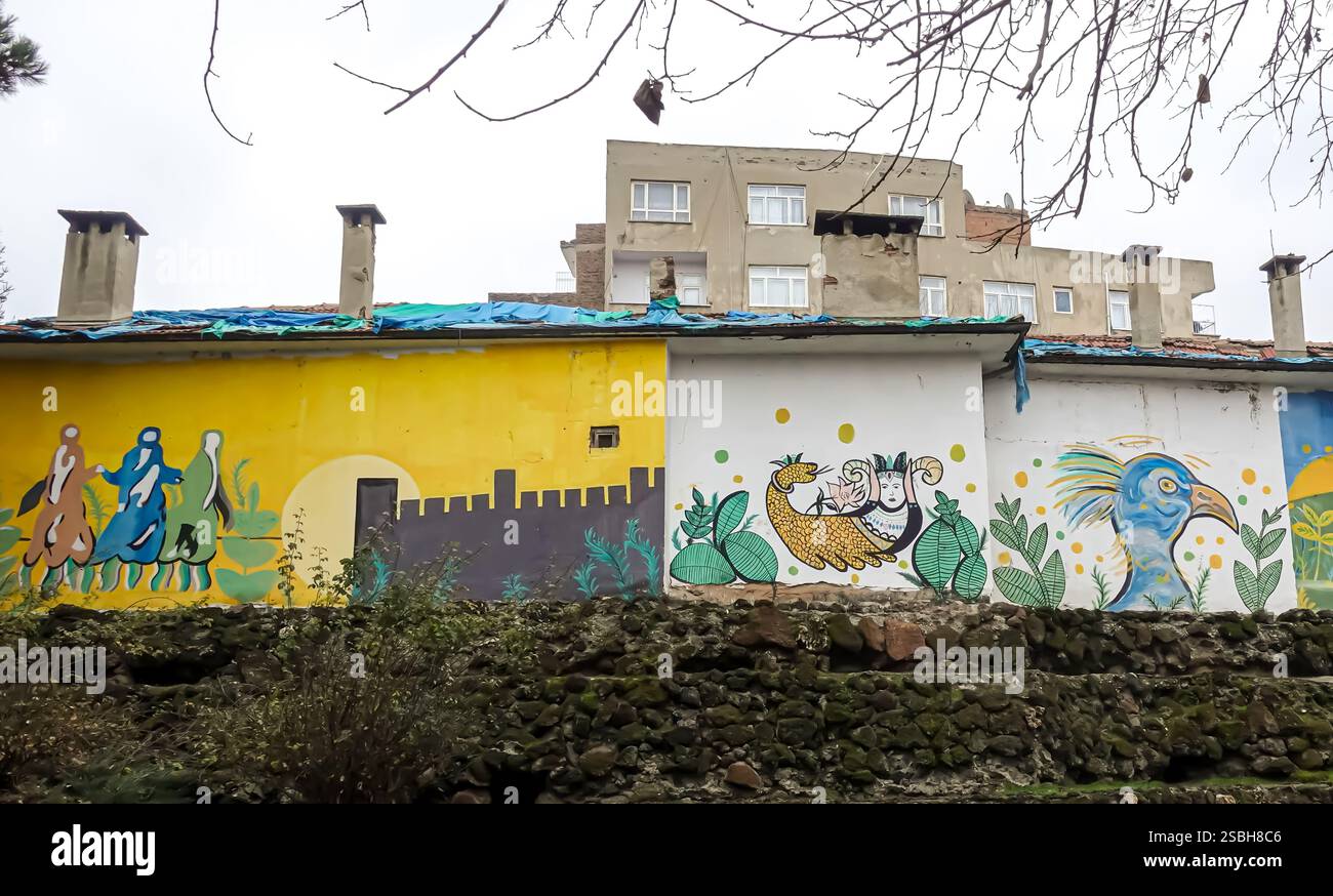 Murals in Diyarbakır Turkey Turkiye Stock Photo - Alamy
