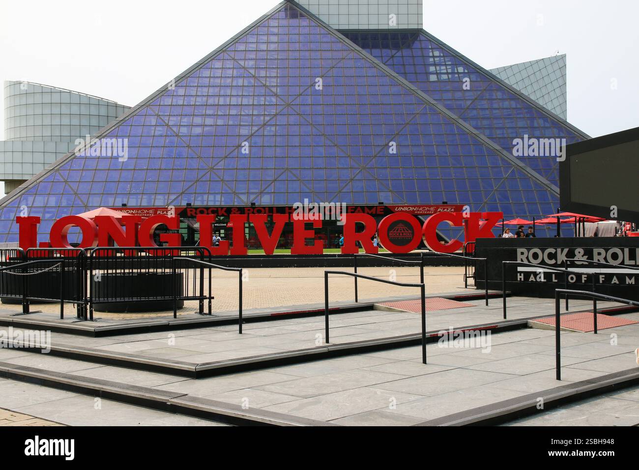 Cleveland, Ohio, USA - 2 August 2023: The iconic Rock and Roll Hall of ...