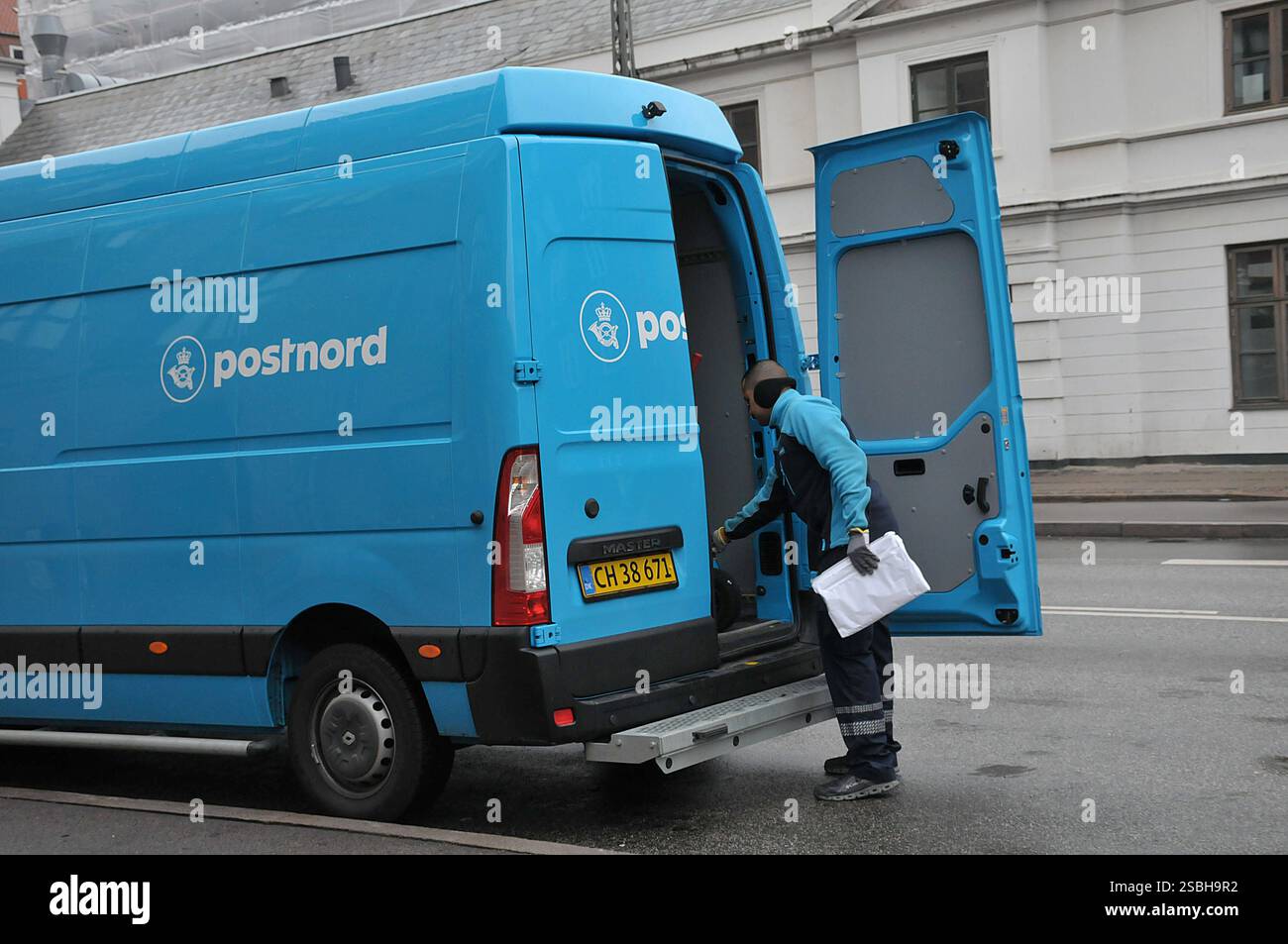 Copenhagen /Denmark/ 27.November 2019/Postnord swedish and danish joint venture packet delivery ...